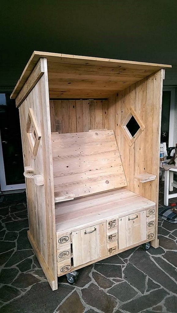DIY Pallets Strandkorb Chair | Pallet Ideas