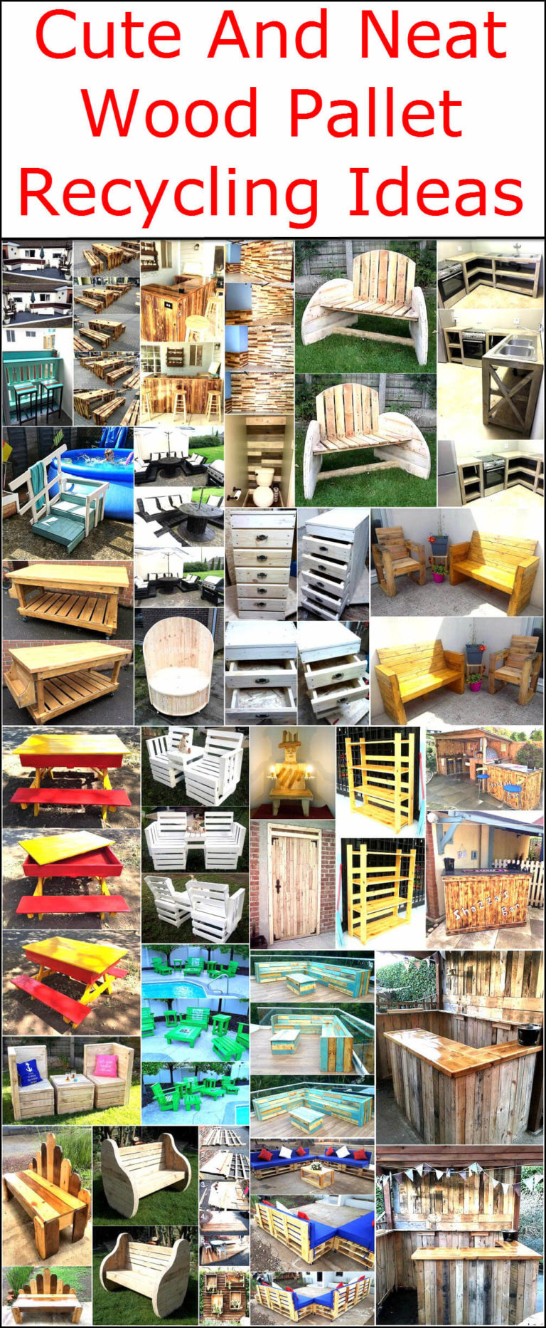 Cute And Neat Wood Pallet Recycling Ideas | Pallet Ideas