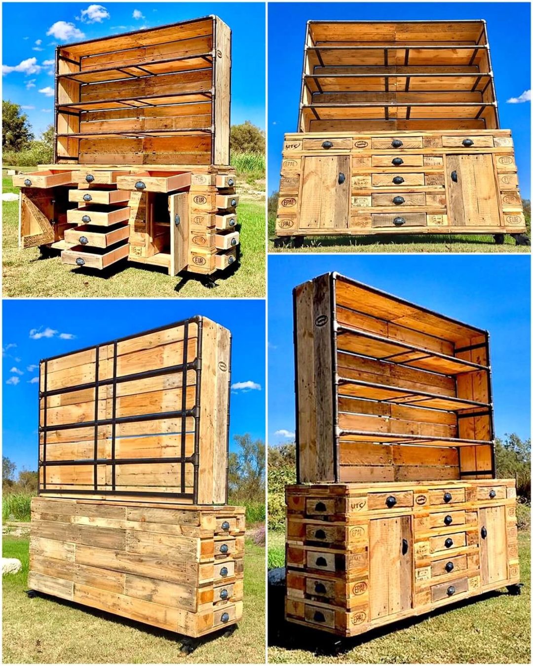 Recycled Wooden Pallets Made Cupboard | Pallet Ideas
